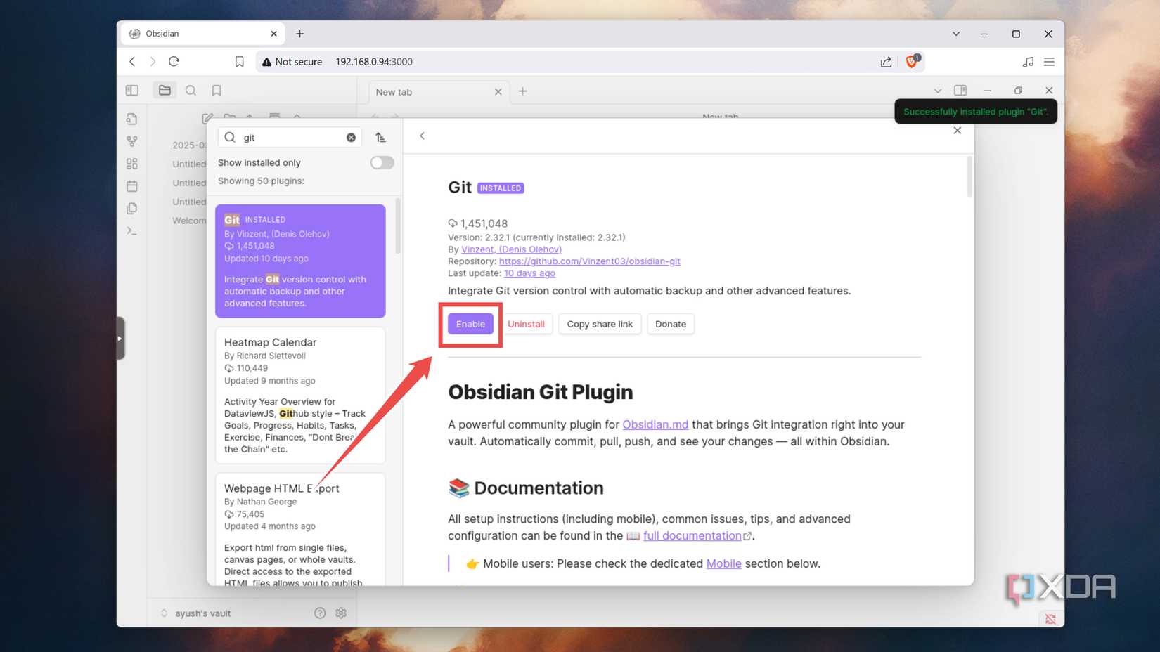 Here's how I back up my self-hosted Obsidian notes to a private Git ...