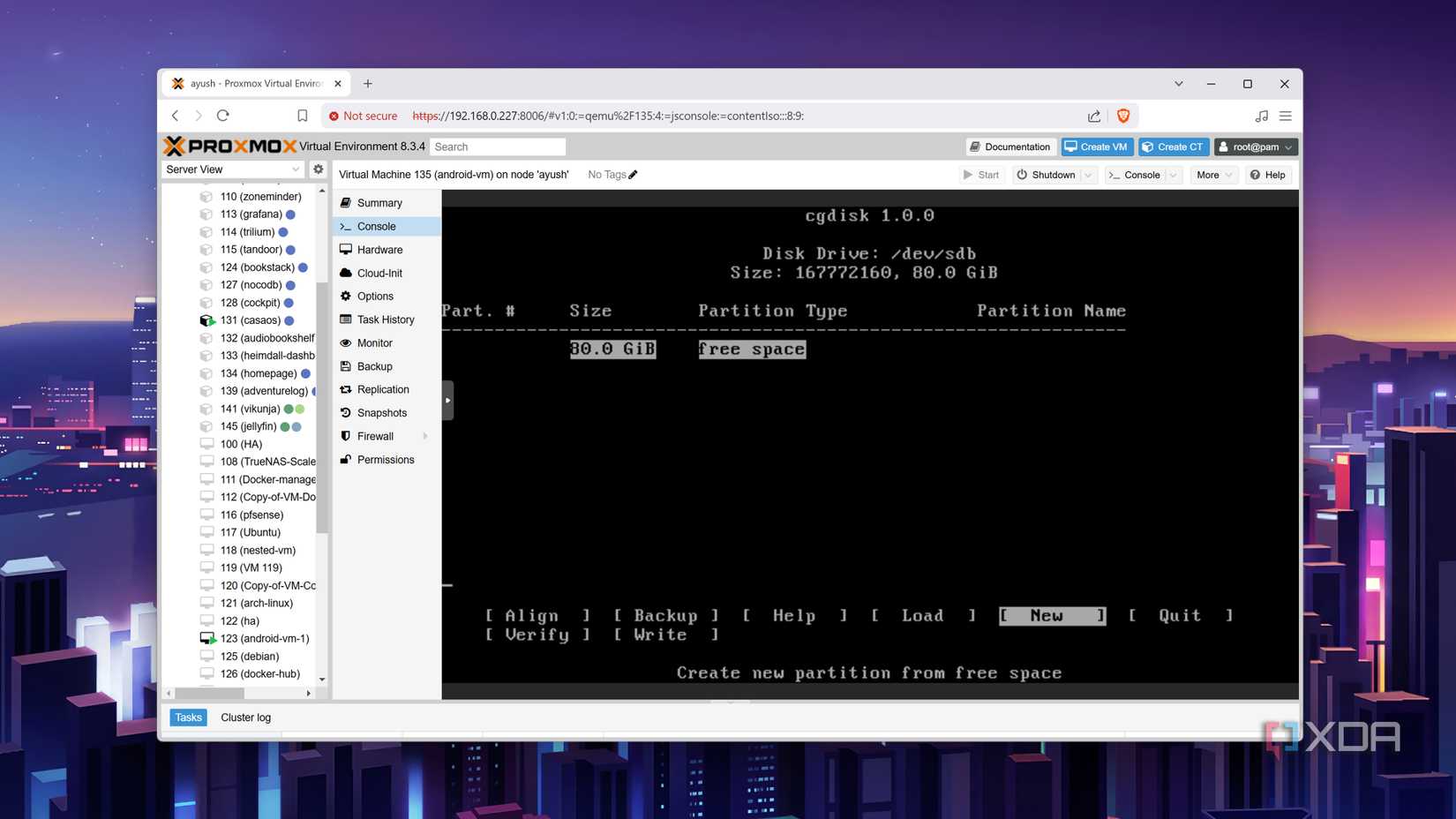 I tried running Android VMs inside Proxmox