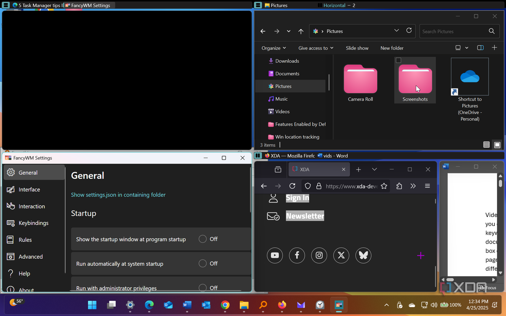 4 unexpected ways using a tiling window manager has boosted my productivity on Windows