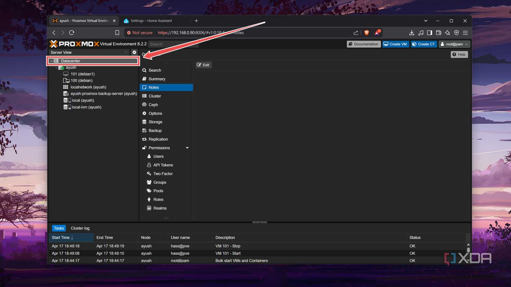 I control my Proxmox home lab from Home Assistant, here's how
