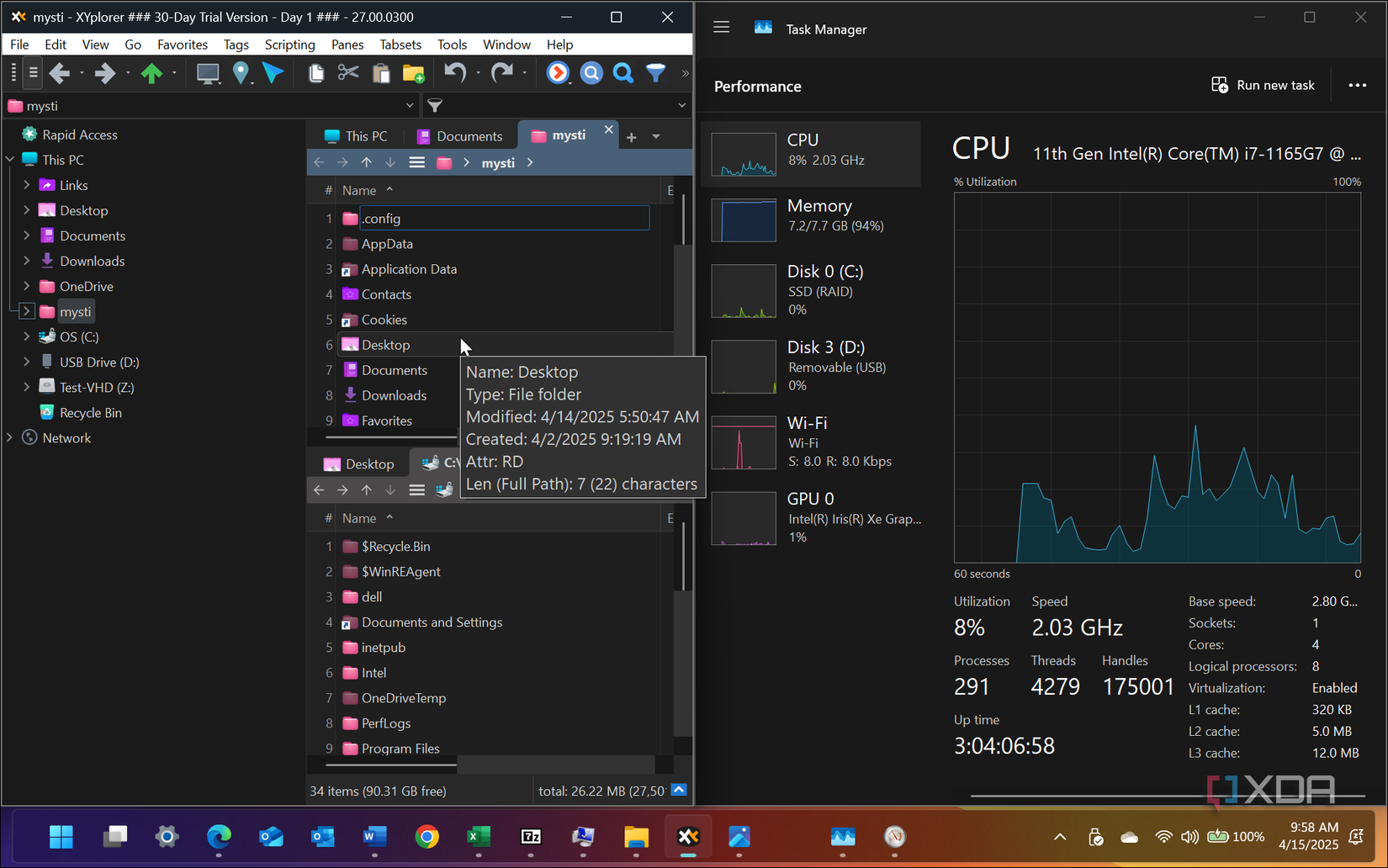 XYplorer is the best dual-pane file manager that I've used on Windows