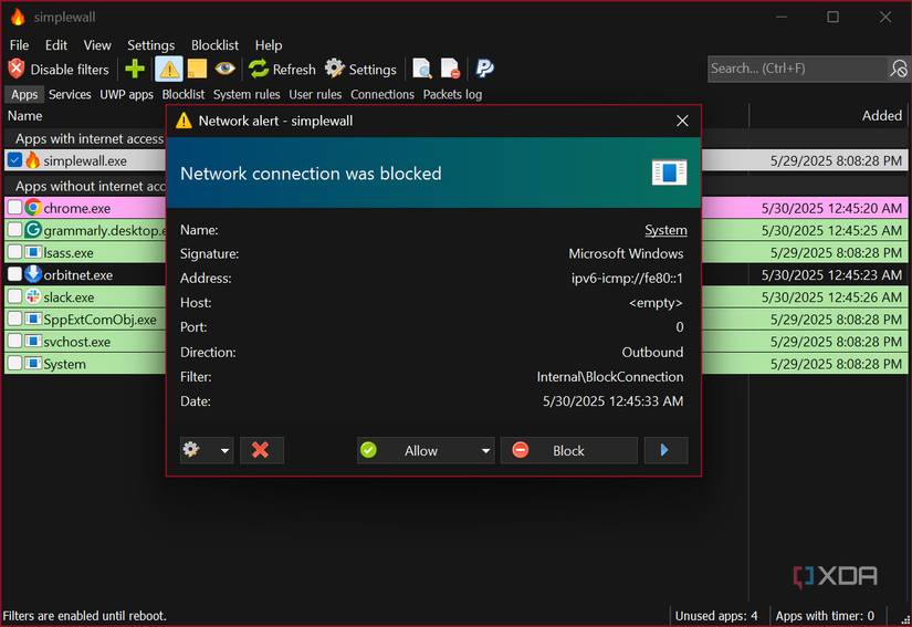 I use this open-source firewall controller instead of Windows’ built-in one