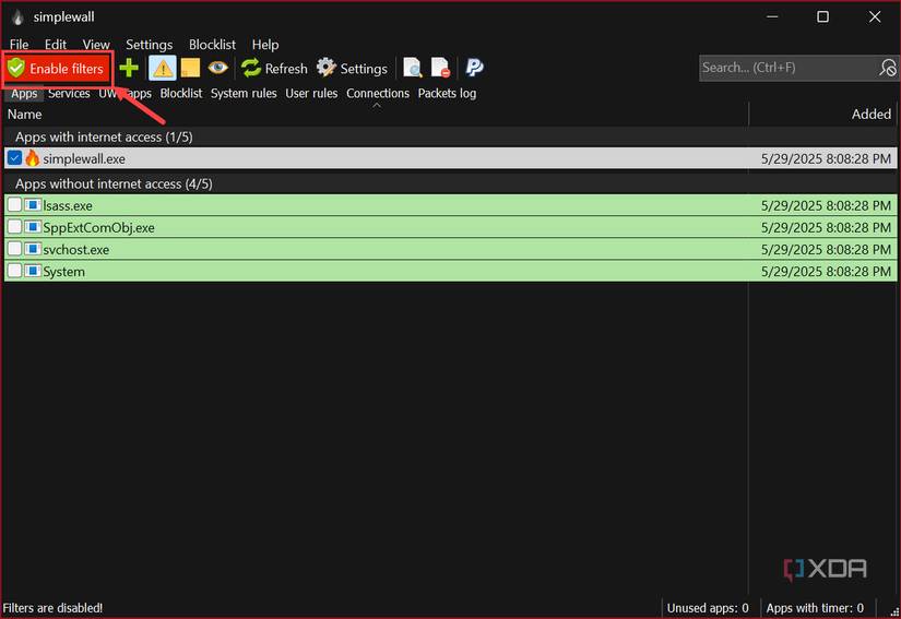 I use this open-source firewall controller instead of Windows’ built-in one