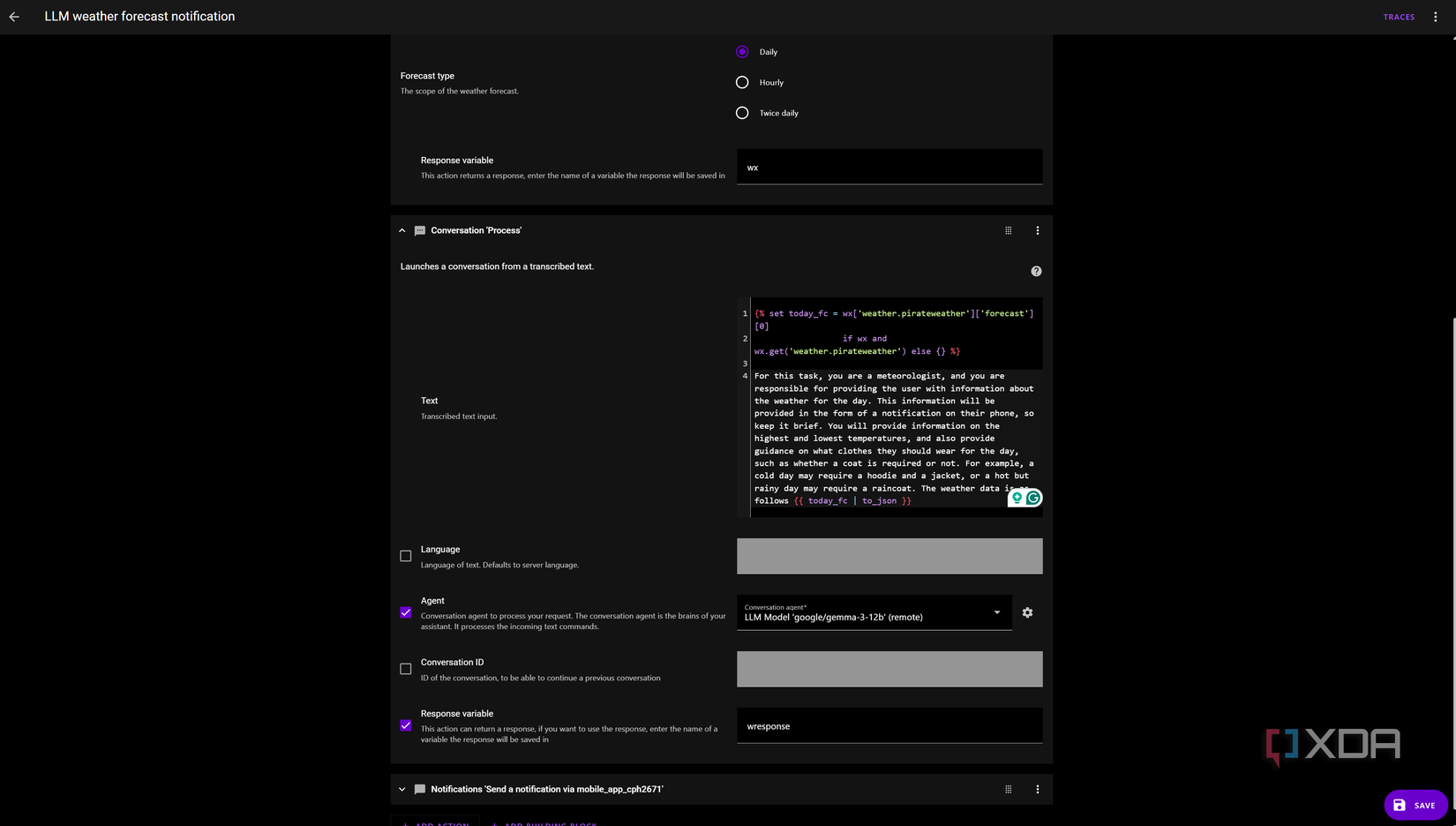 I use an LLM for dynamic notifications with Home Assistant, here's how