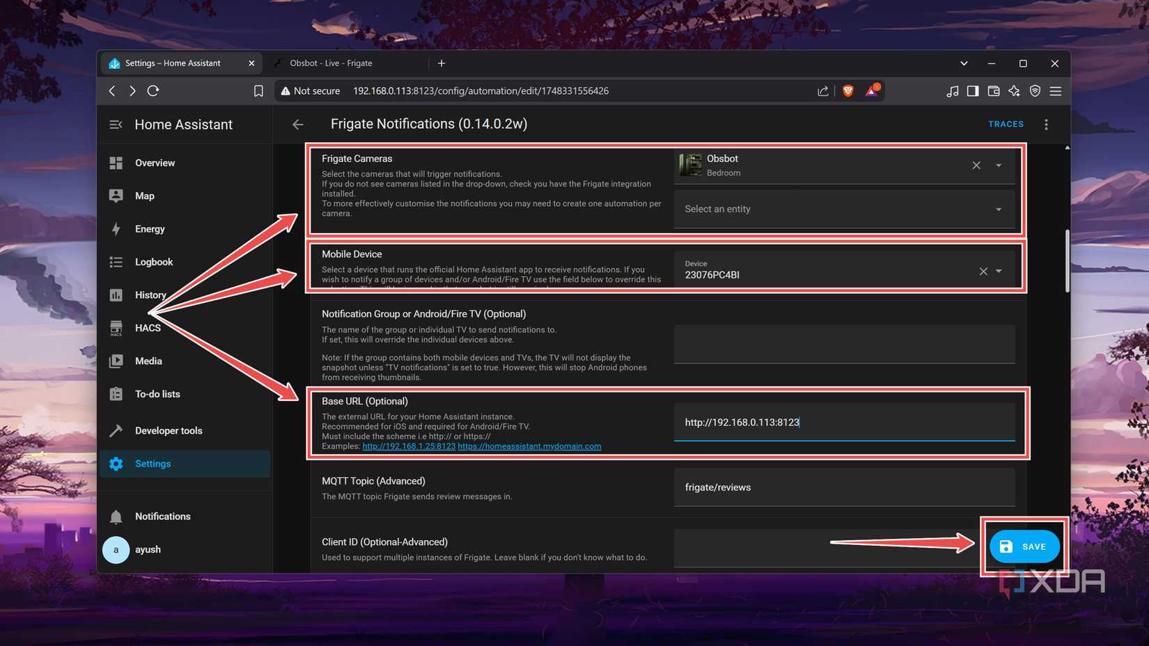I combined Frigate and Home Assistant to get detailed notifications ...