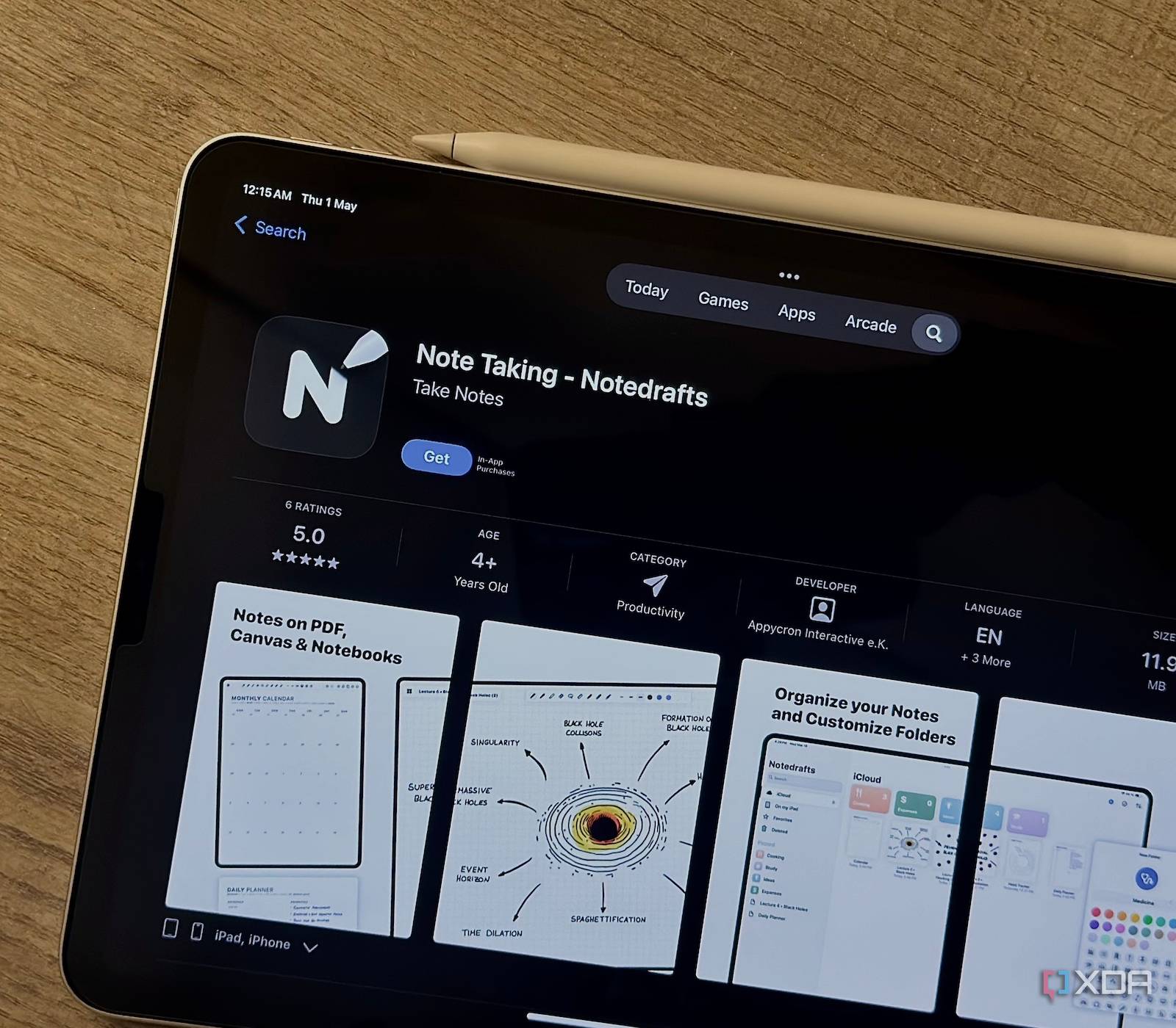 note writing on ipad