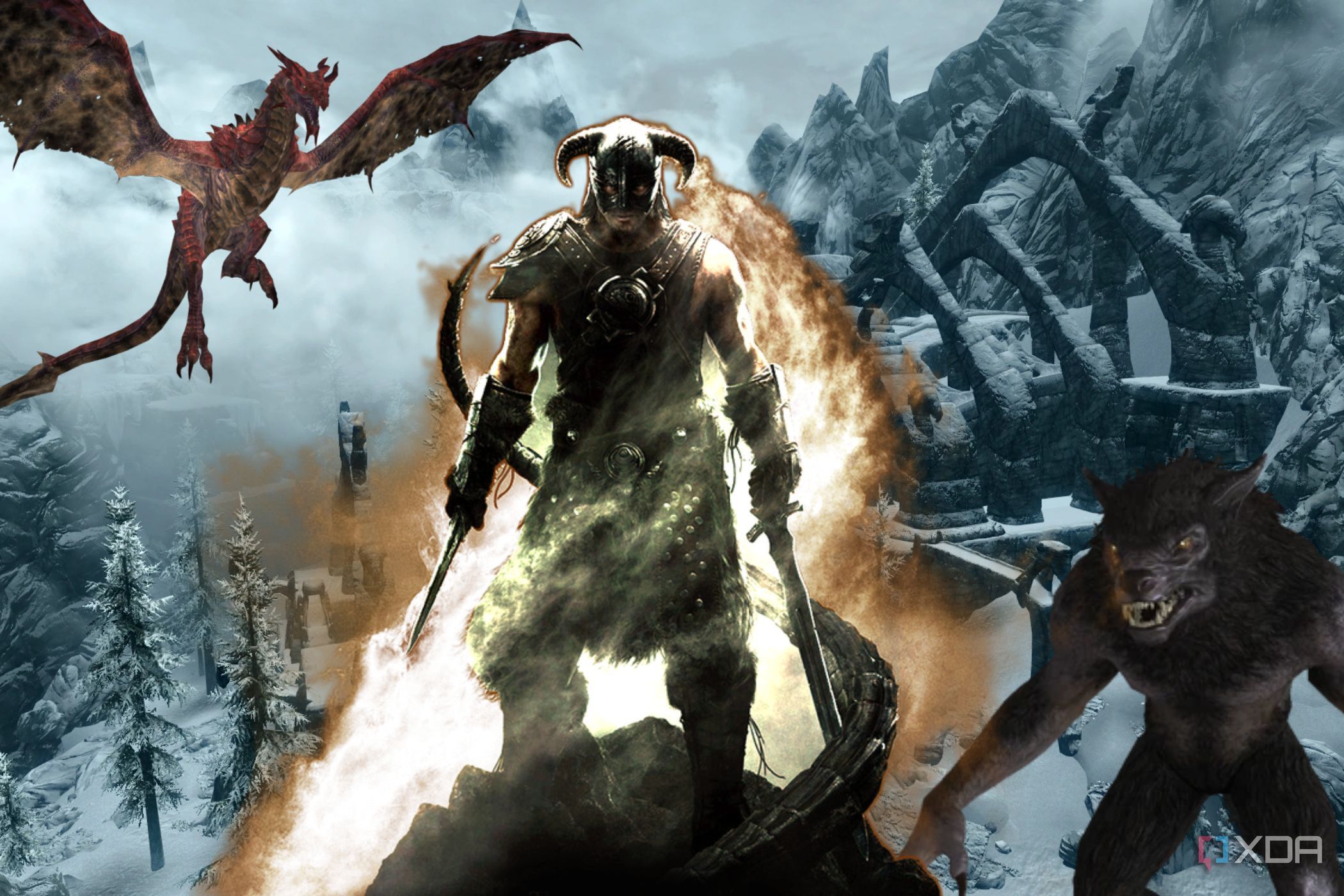 Hd Abstract Skyrim Battlefield