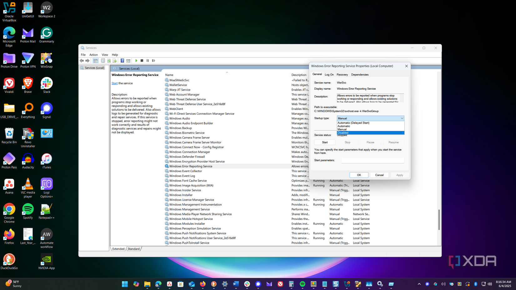 msconfig services disable all