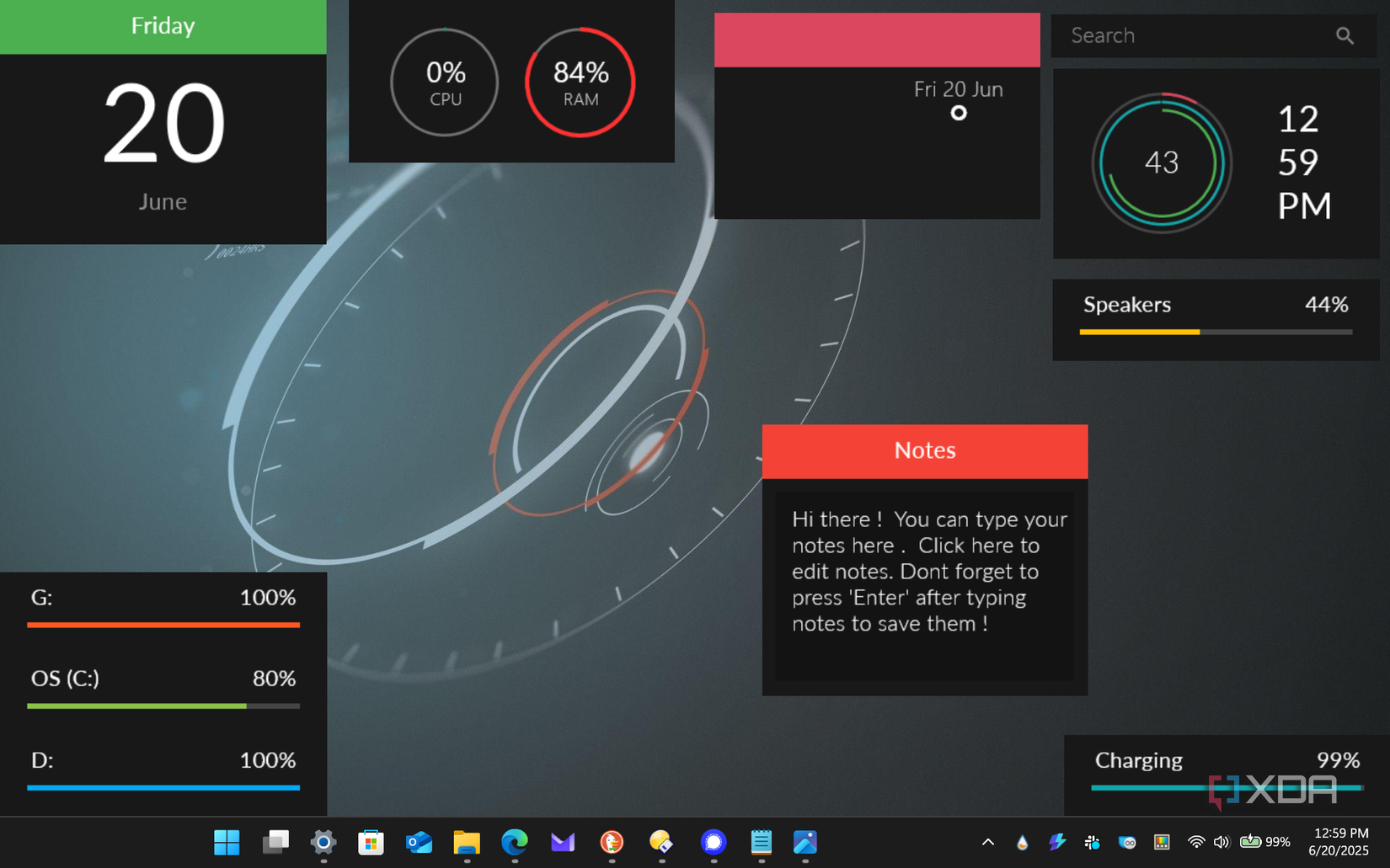 7 Rainmeter skins I've used to transform my desktop