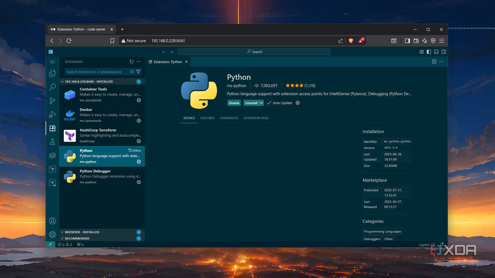 I self-hosted this VS Code fork so that I can access it in my browser