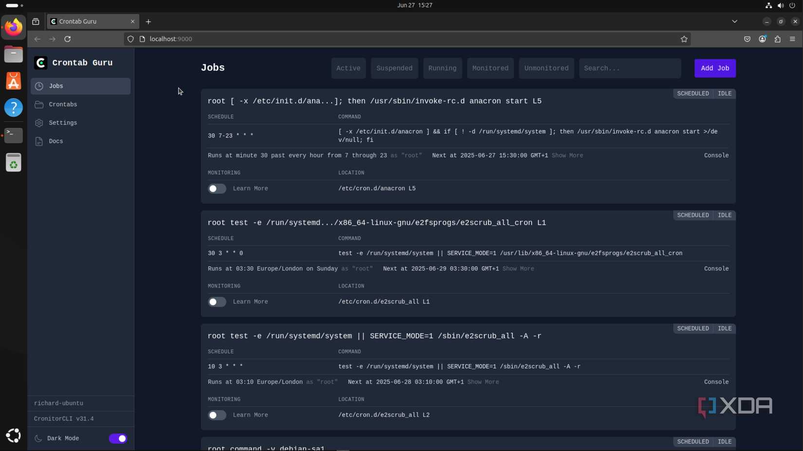 Keep tabs on all your cron jobs with this handy self-hosted app