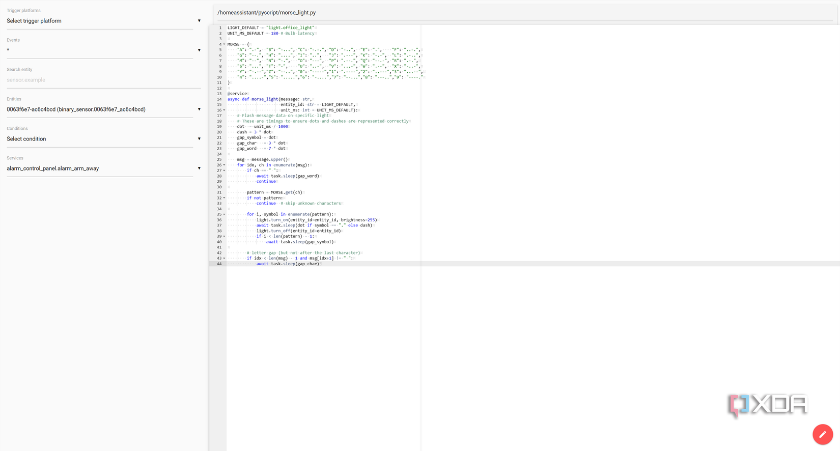 I turned my smart light into a Morse Code communicator with Home Assistant... because why not?