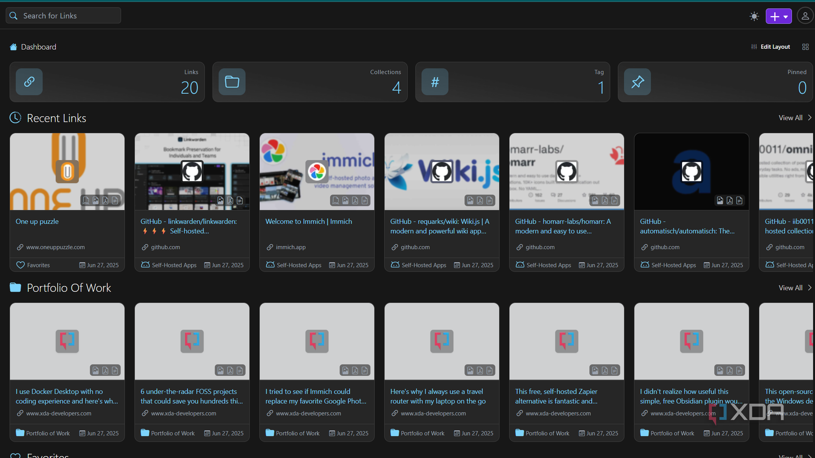 This self-hosted bookmarking app saves webpages and can be shared with friends