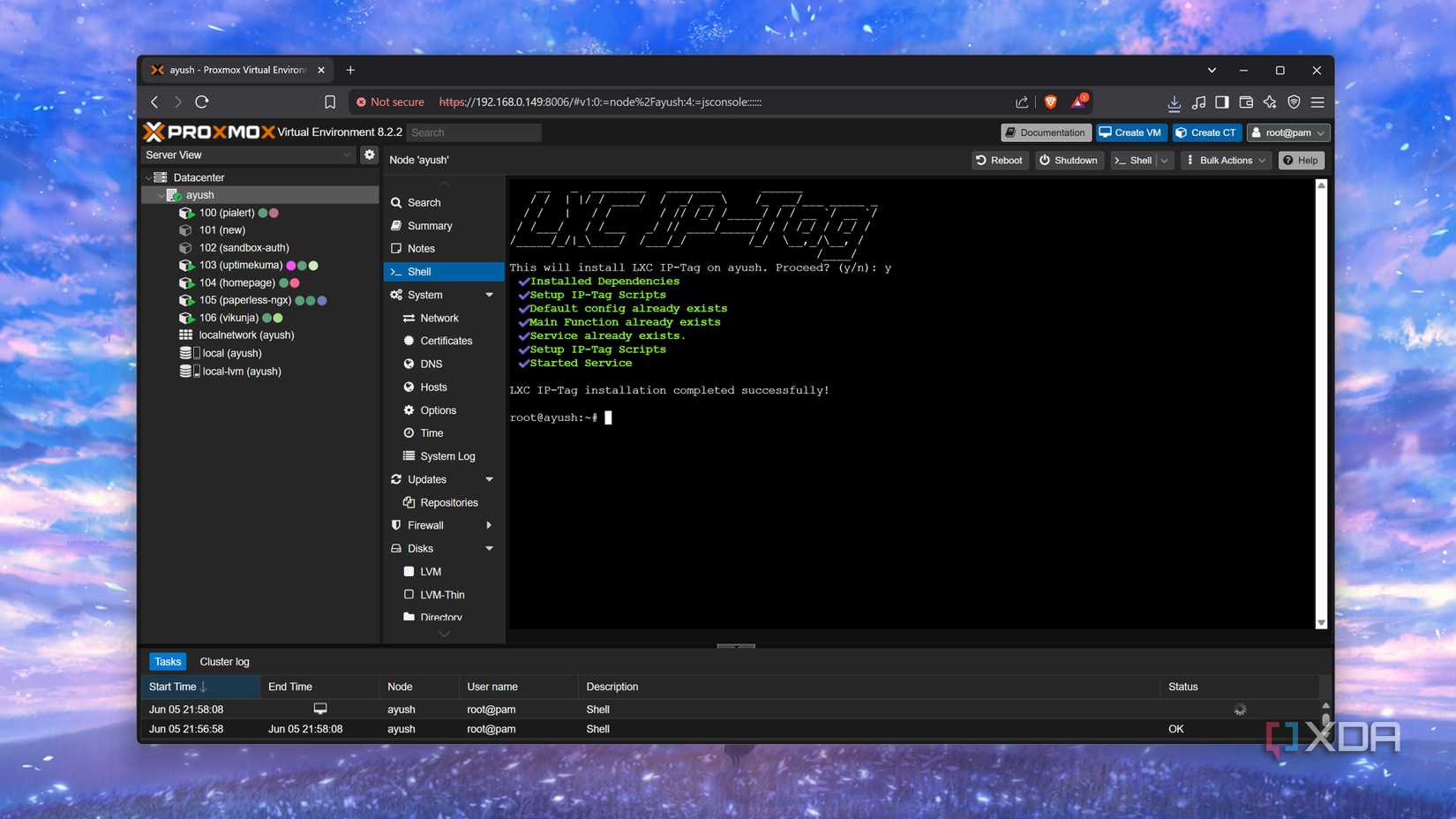 These 4 Proxmox mods made my PVE web UI so much better