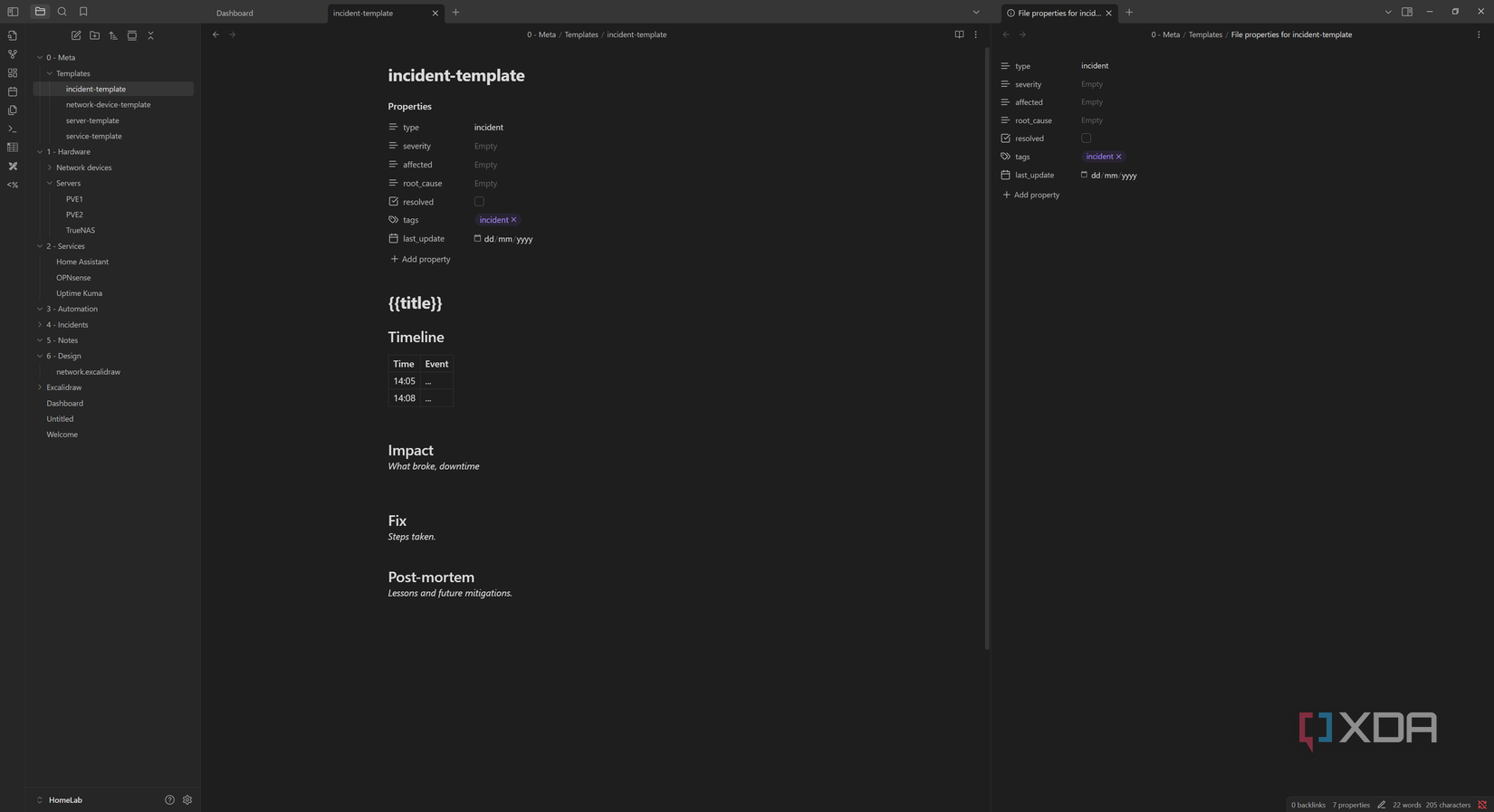 I use Obsidian to document my home lab and self-hosted services, here's how