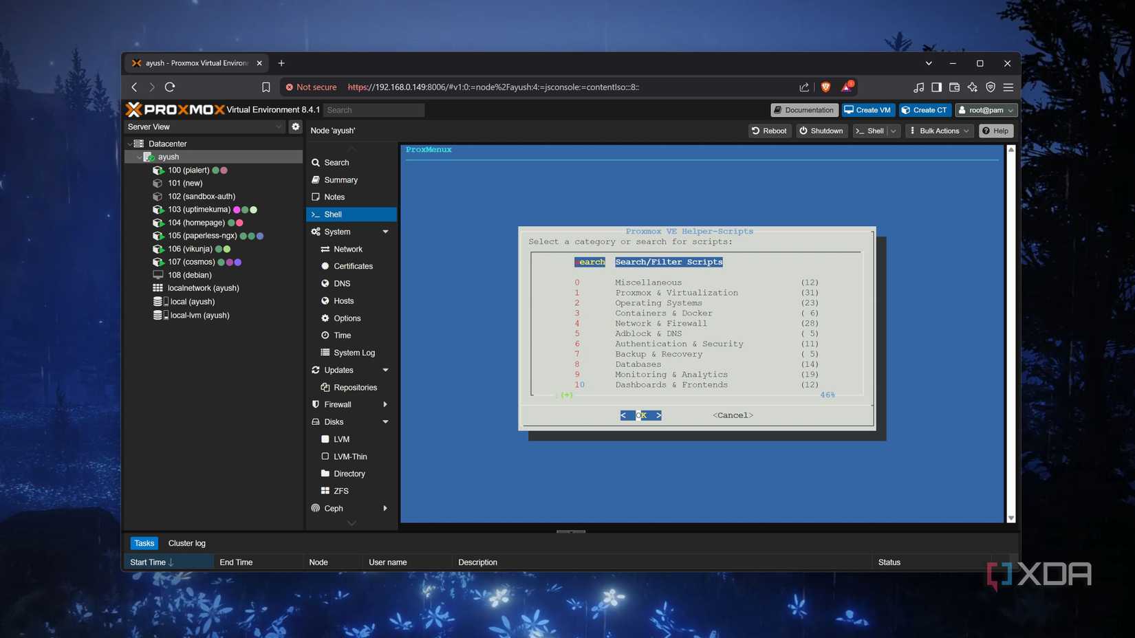 I use this tool to help manage my Proxmox server, and I could never go back