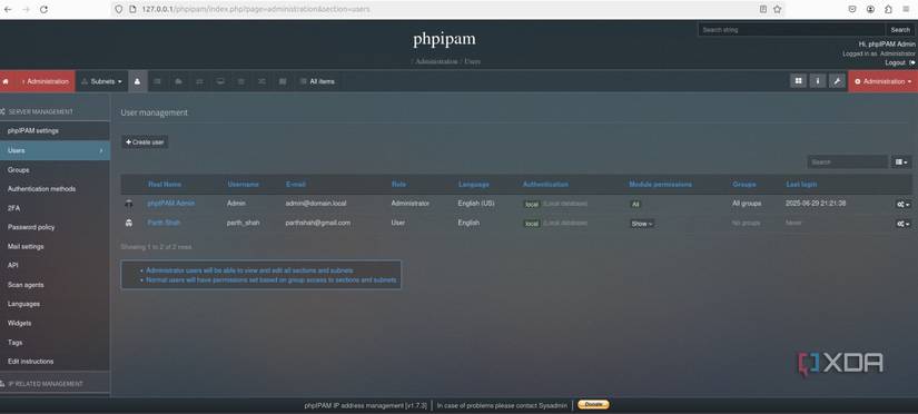 phpIPAM is the best way to track your self-hosted services, and I love it