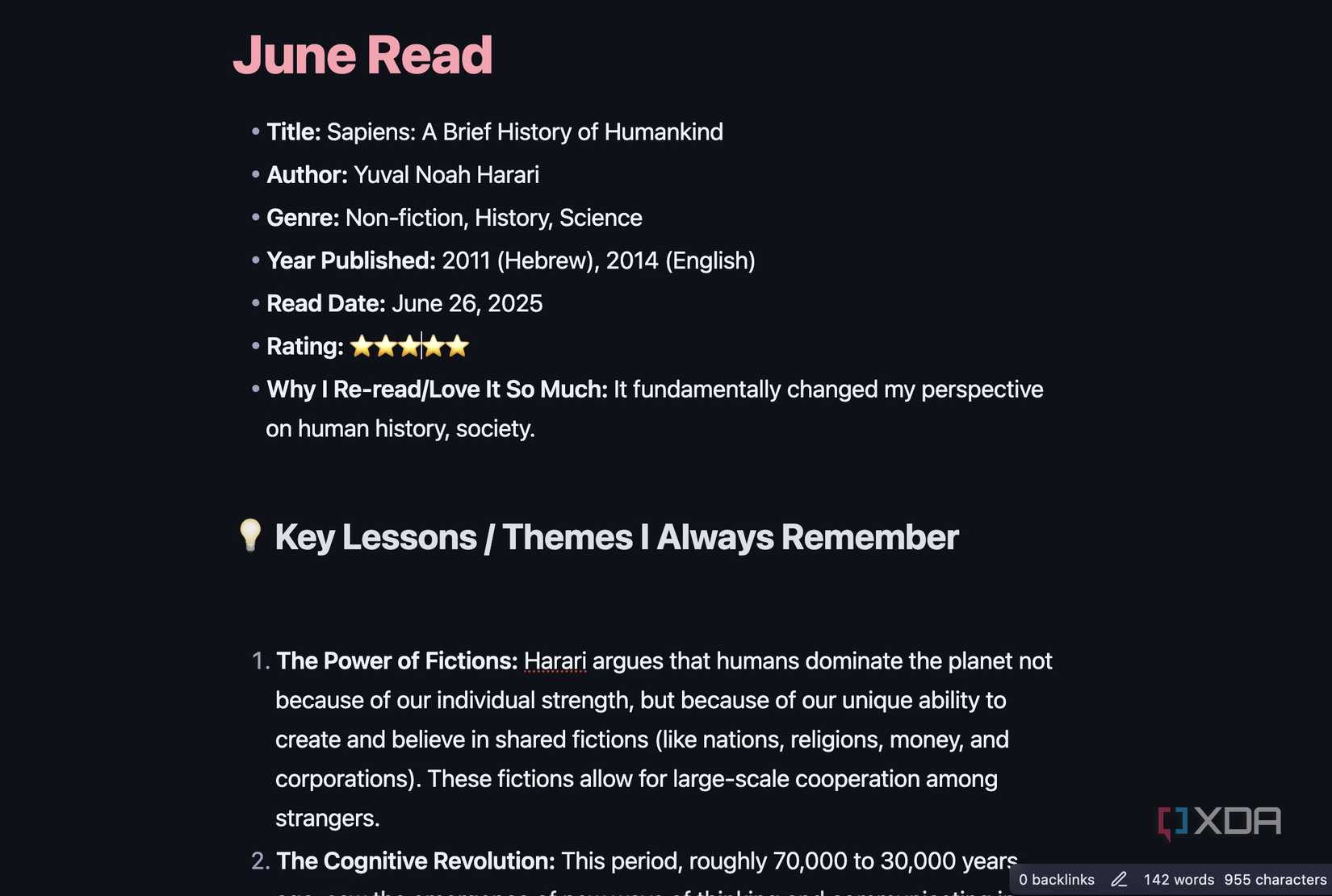 6 amazing Obsidian templates that improved my note-taking