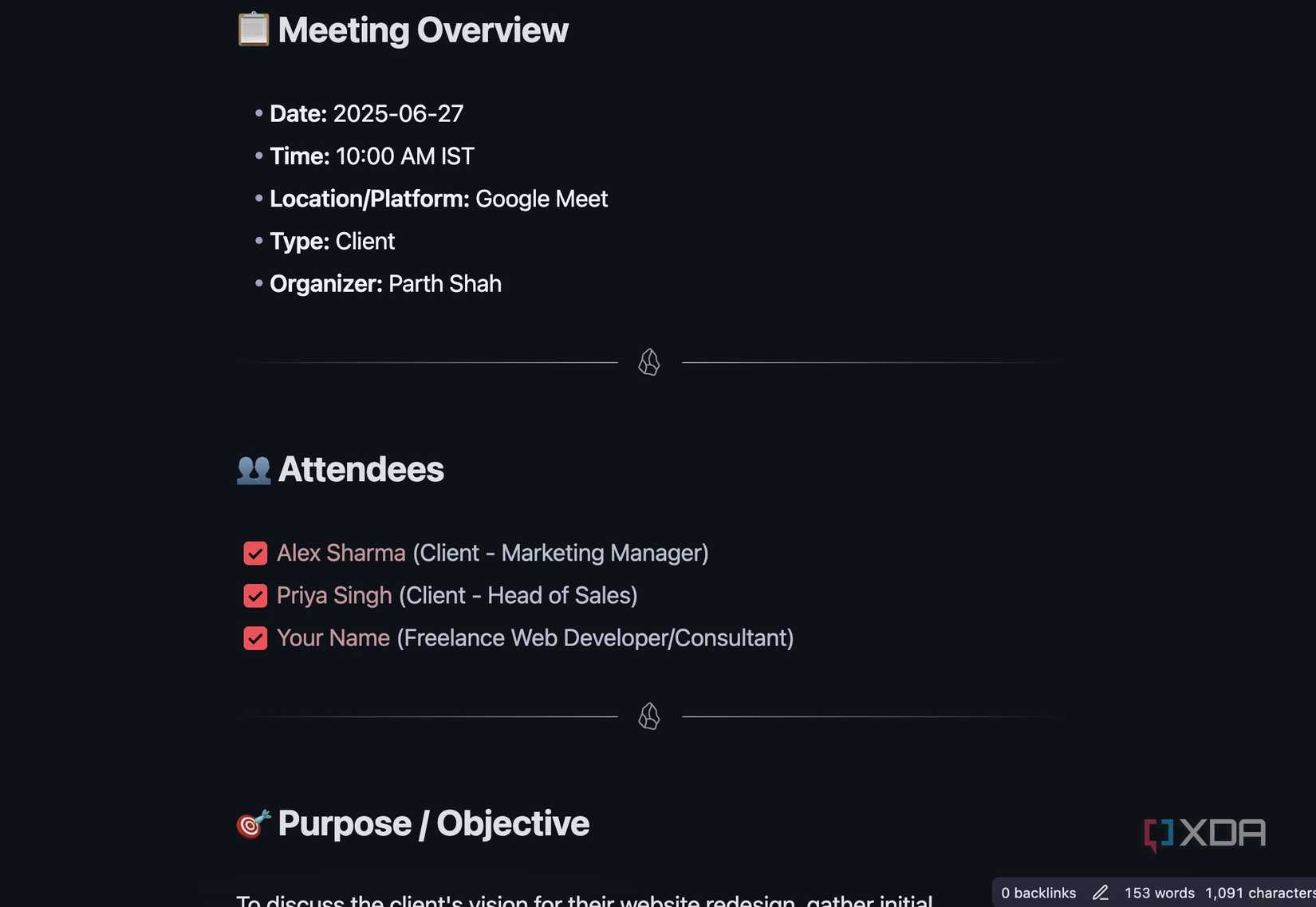6 amazing Obsidian templates that improved my note-taking