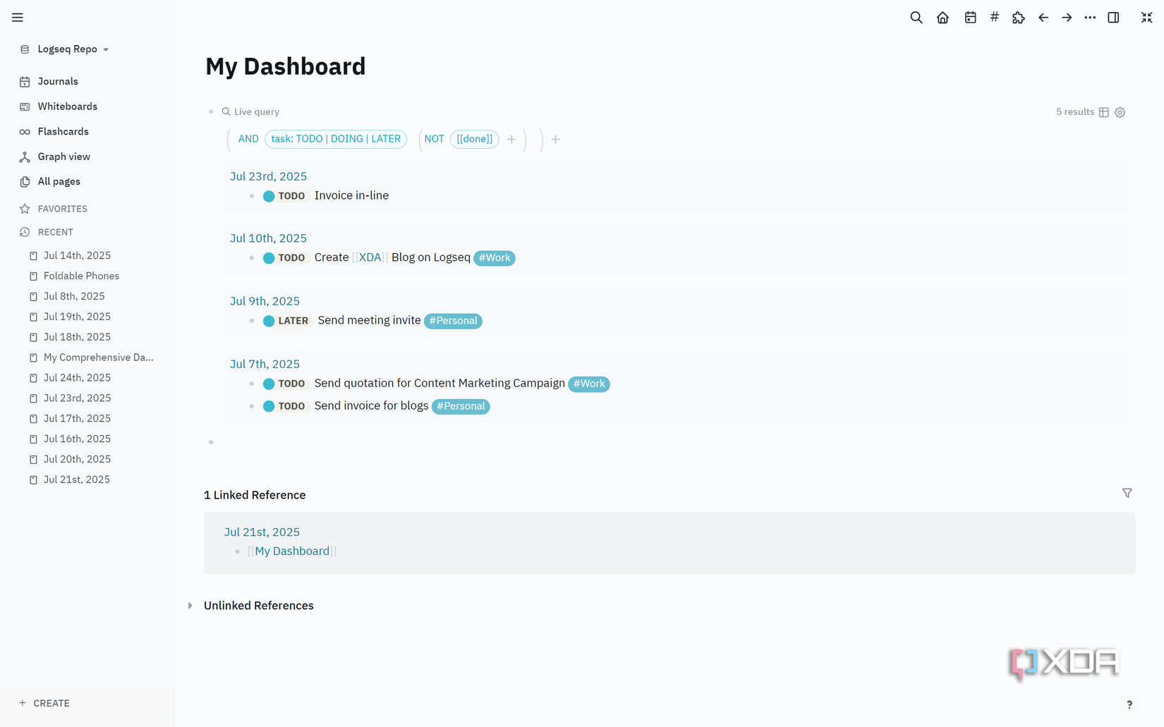 3 ways I use automation to supercharge my Logseq journaling