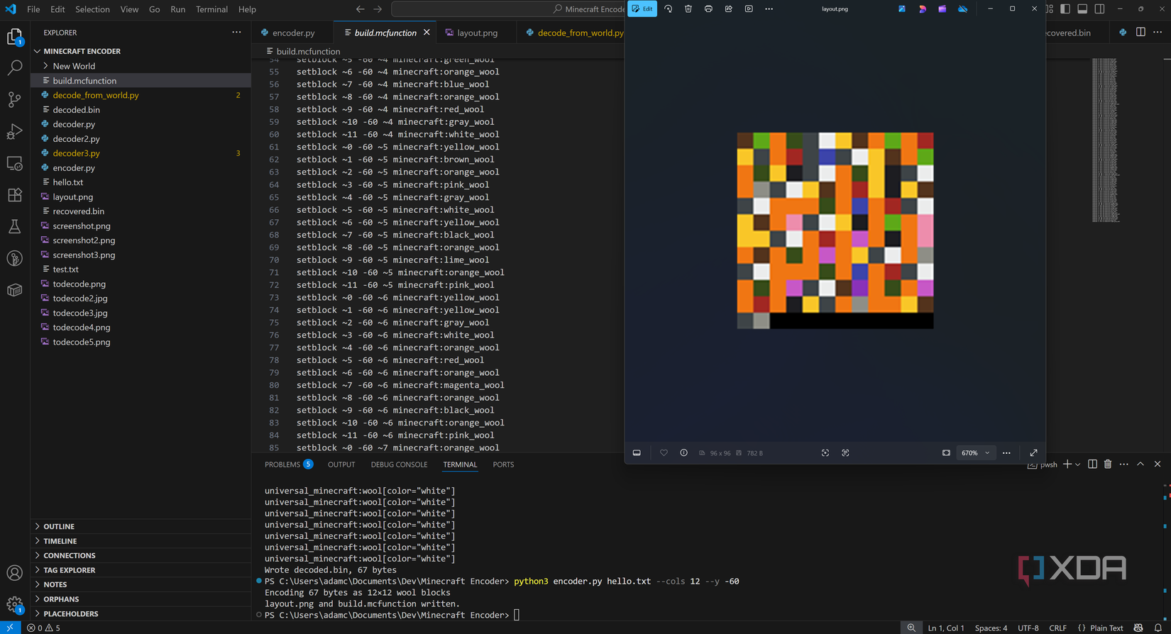 I stored files inside of Minecraft, and here's how it works