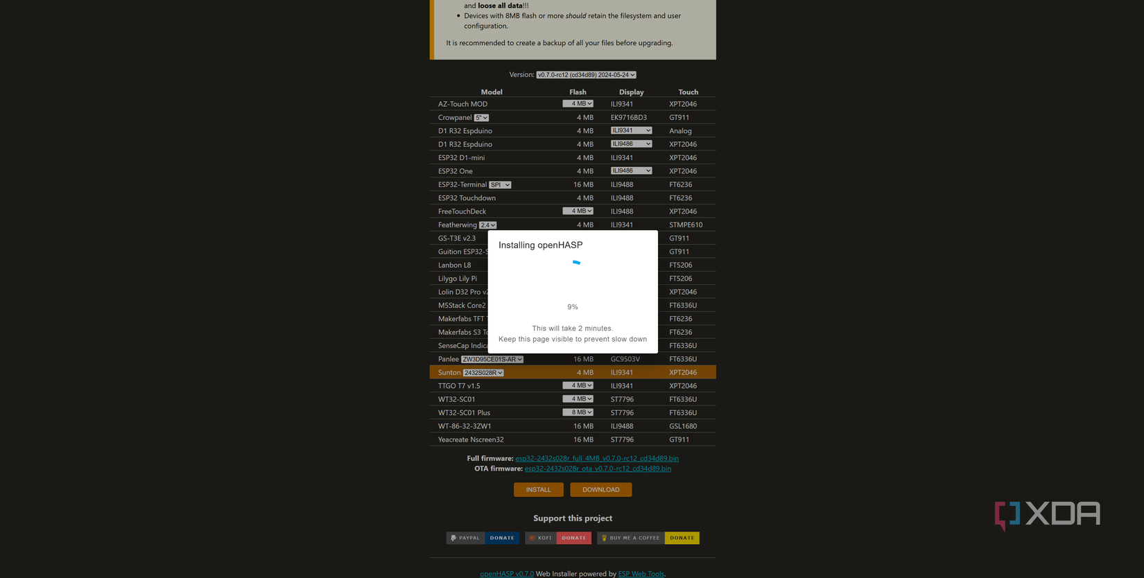 openHASP is another great way to flash your ESP32-powered displays, and it's extremely powerful ...