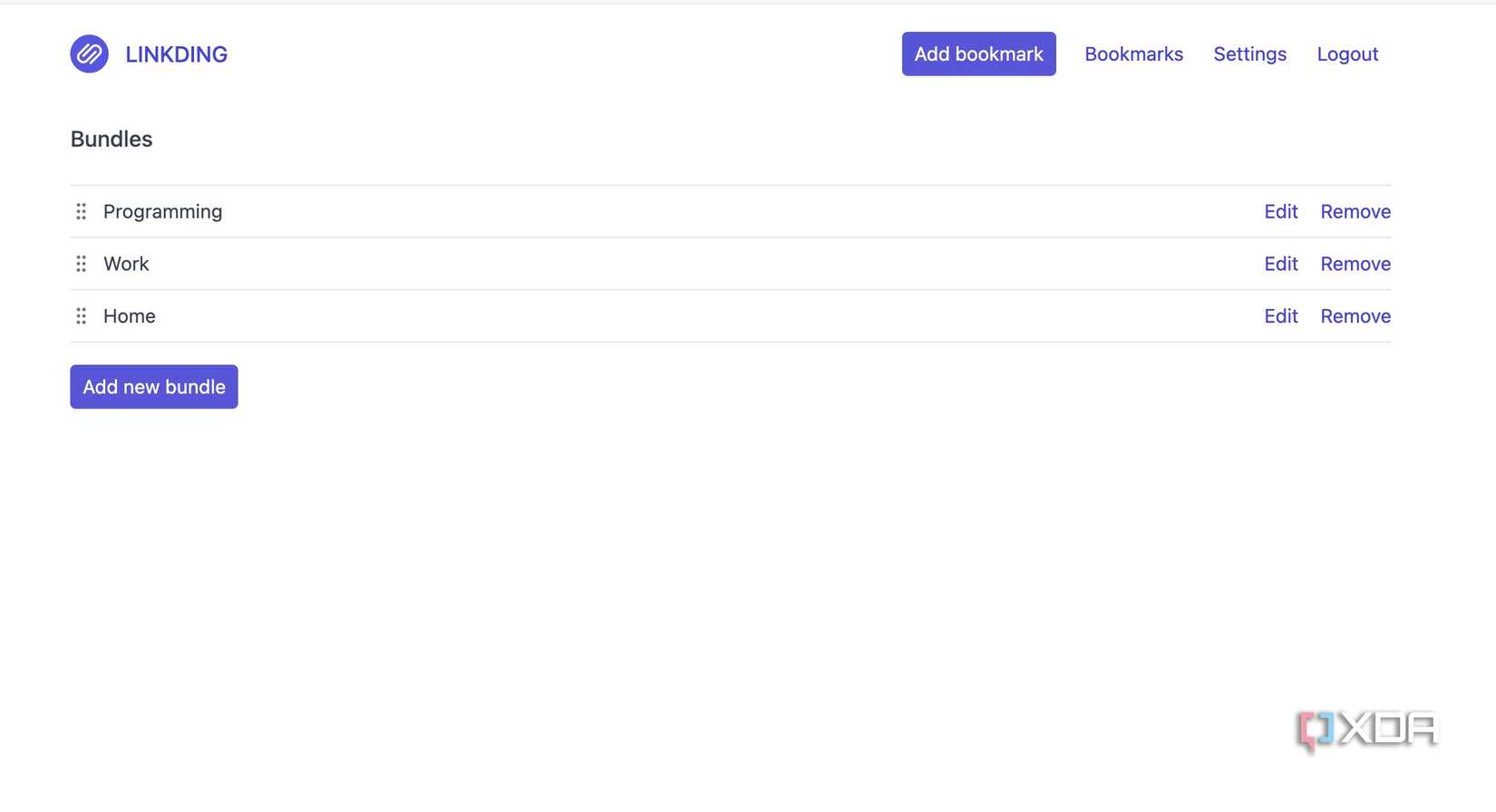 I self-hosted free bookmark manager, and it's beautifully simplistic