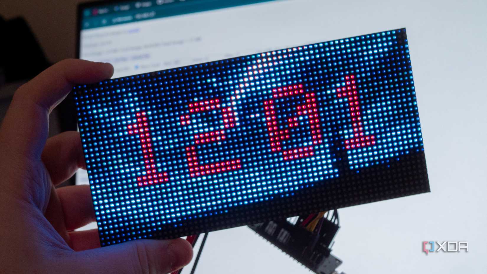 I built this beautiful LED matrix display with an ESP32 for $30