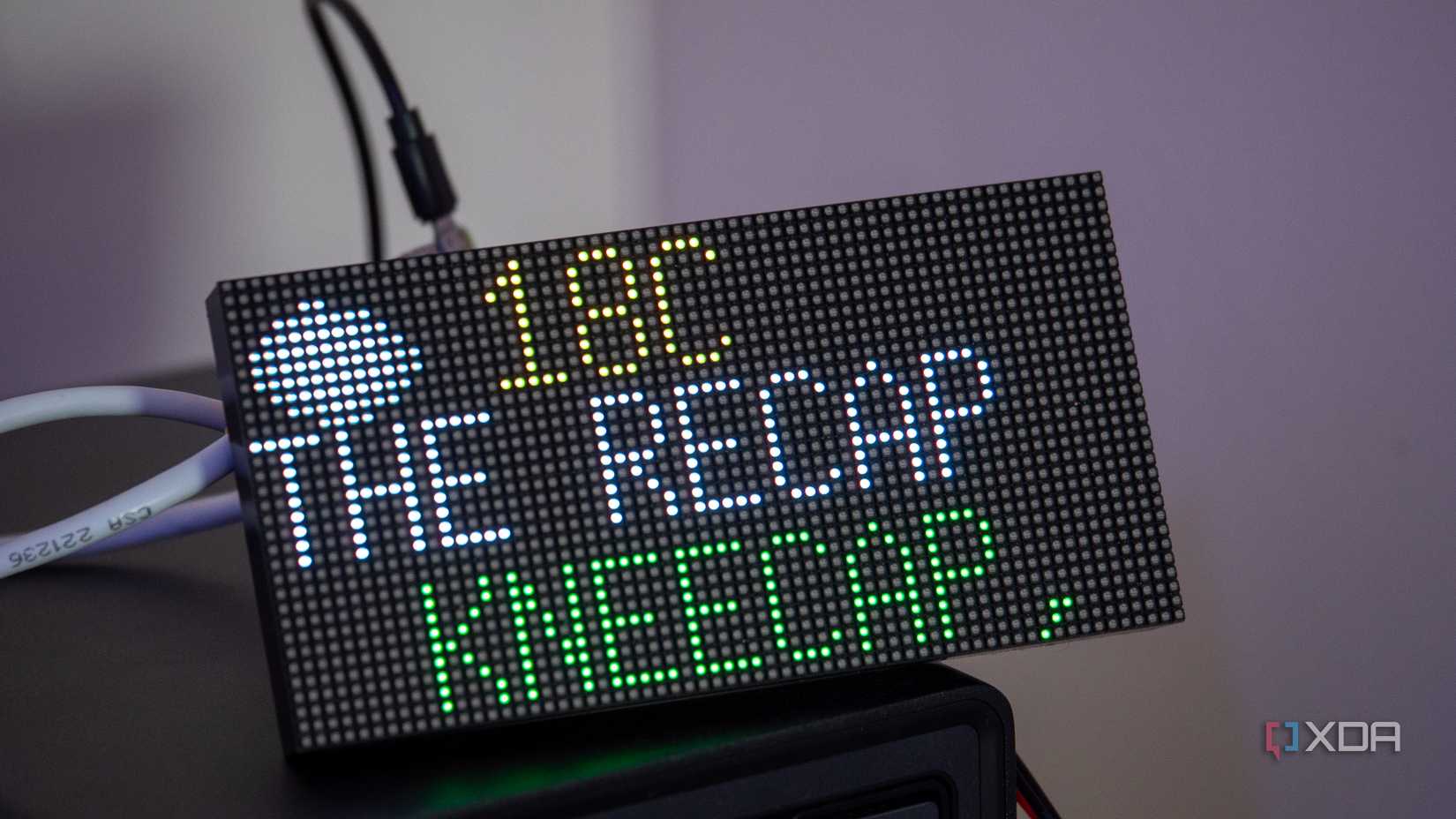 I built this beautiful LED matrix display with an ESP32 for $30