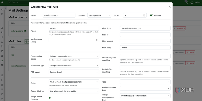 Here's how I use Paperless-ngx to monitor my inbox and automatically ...