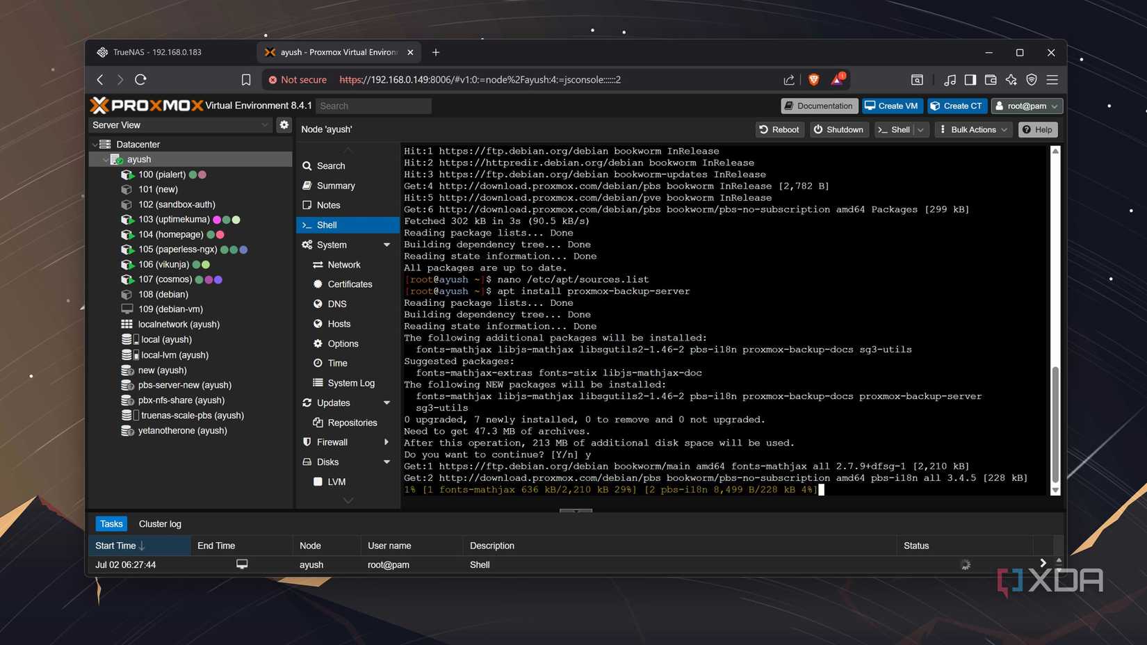 You should use Proxmox Backup Server if you have a PVE home lab