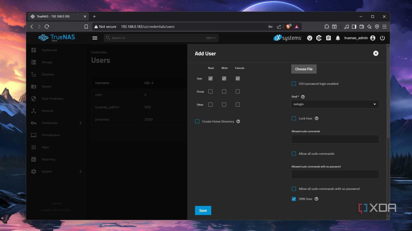 I've mapped my TrueNAS storage server to my home lab for easy access ...