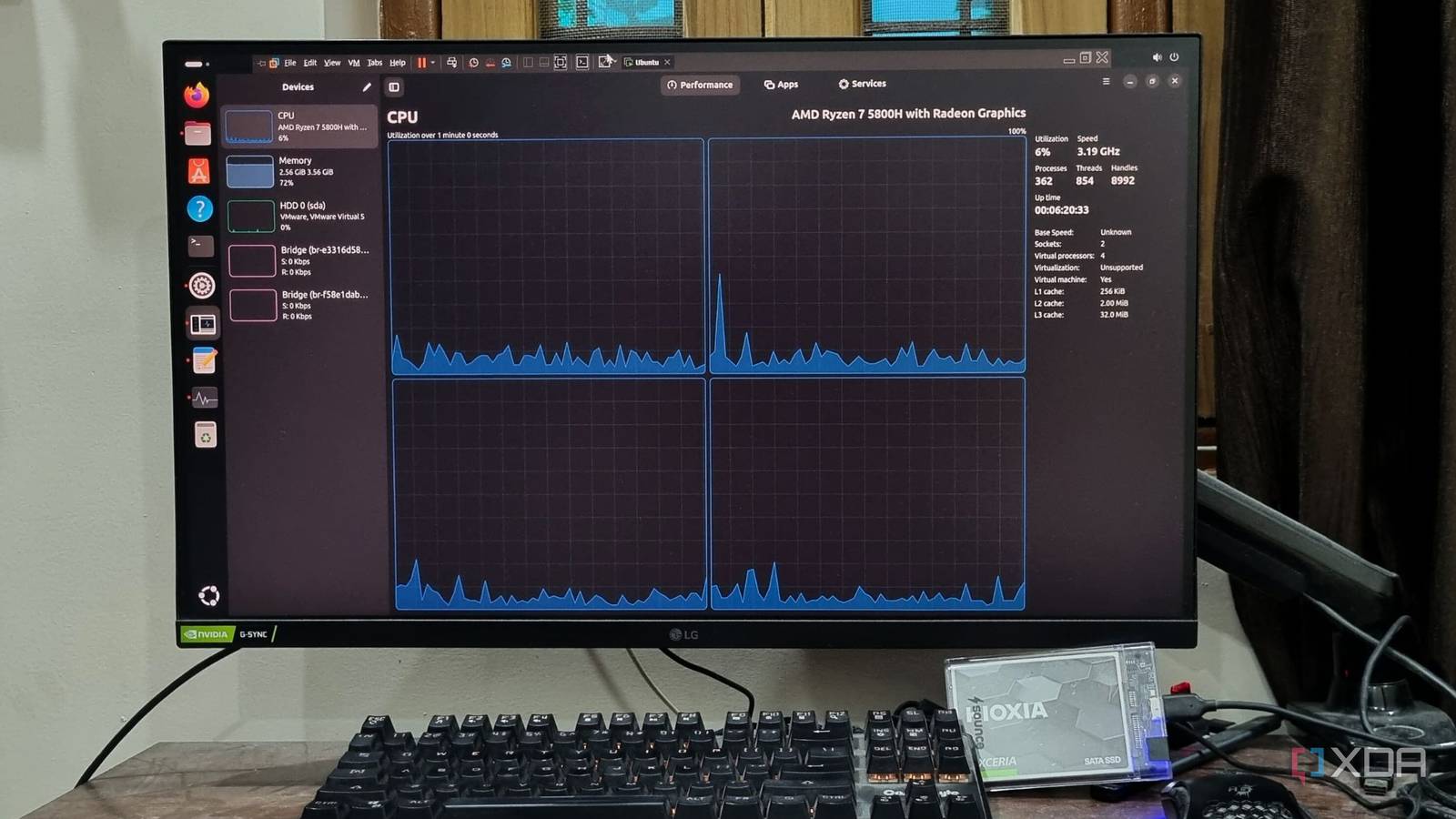 I couldn't bear Ubuntu's built-in System Monitor and replaced it with ...