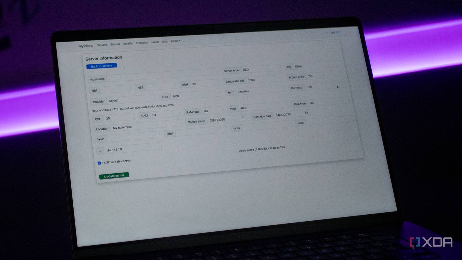 I use this self-hosted app to keep tabs on my home servers, VPS, and domains, and I can't live ...