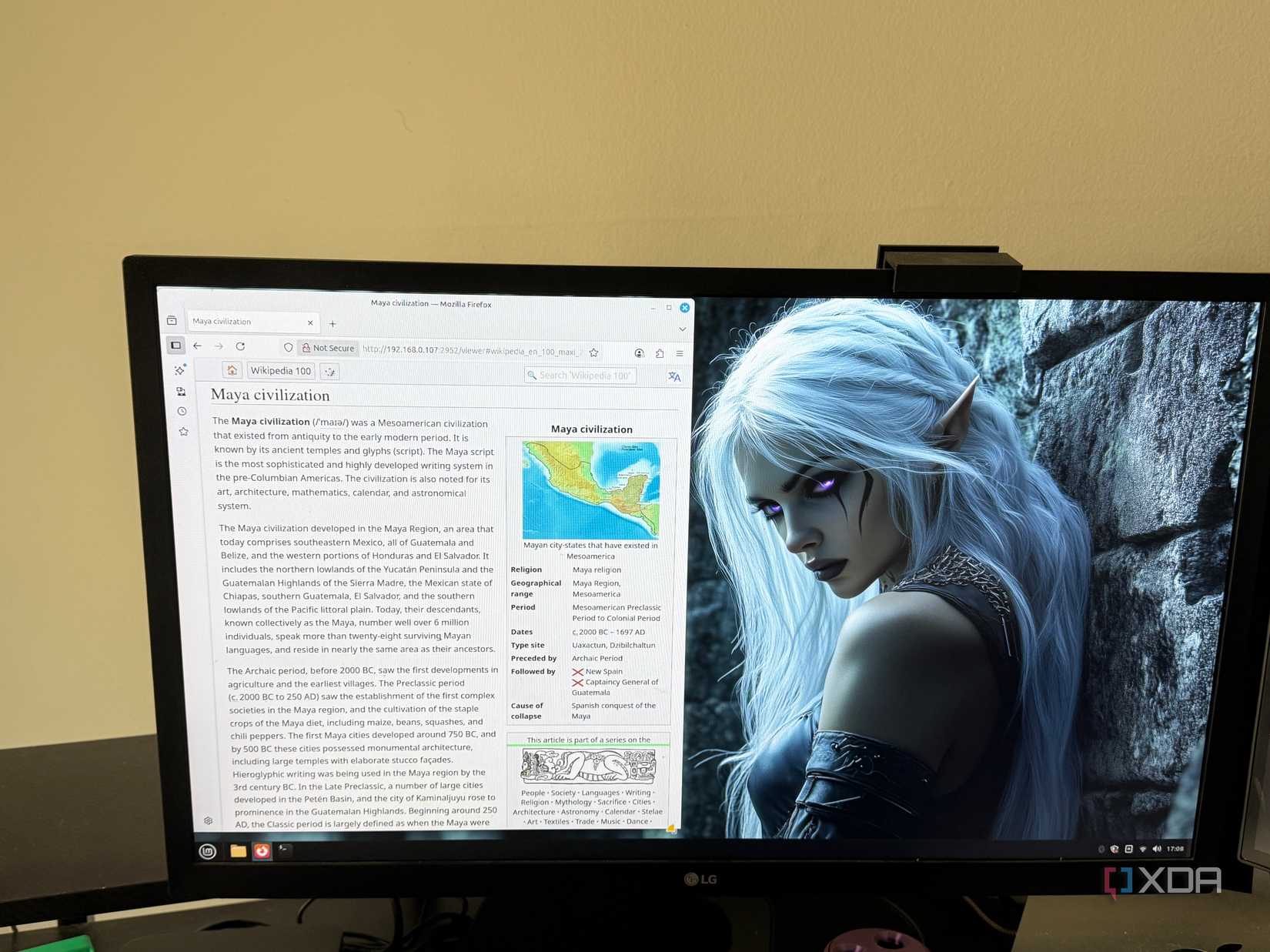 With just a Raspberry Pi, you can host your own offline Wikipedia: here ...