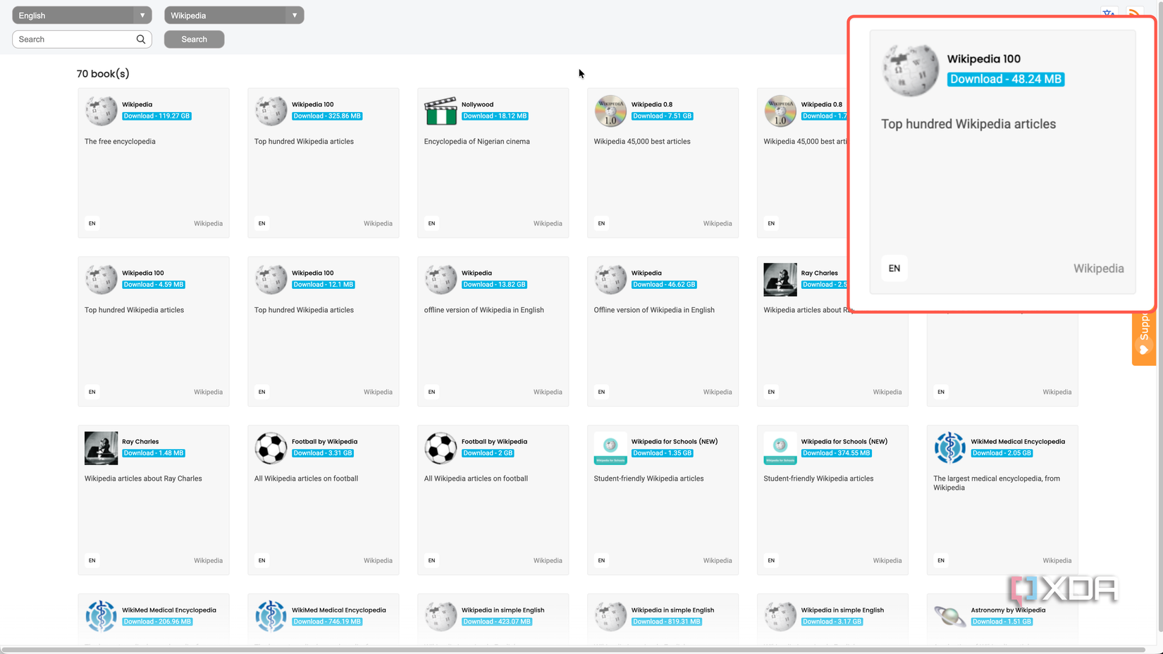 With just a Raspberry Pi, you can host your own offline Wikipedia: here ...