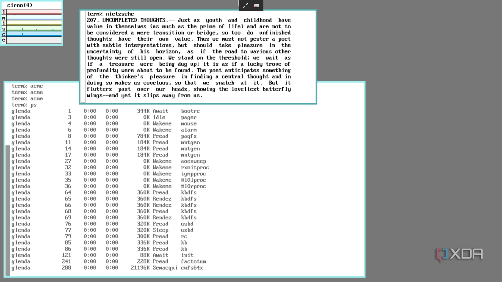 9front is a weird Unix-based operating system with an even stranger history