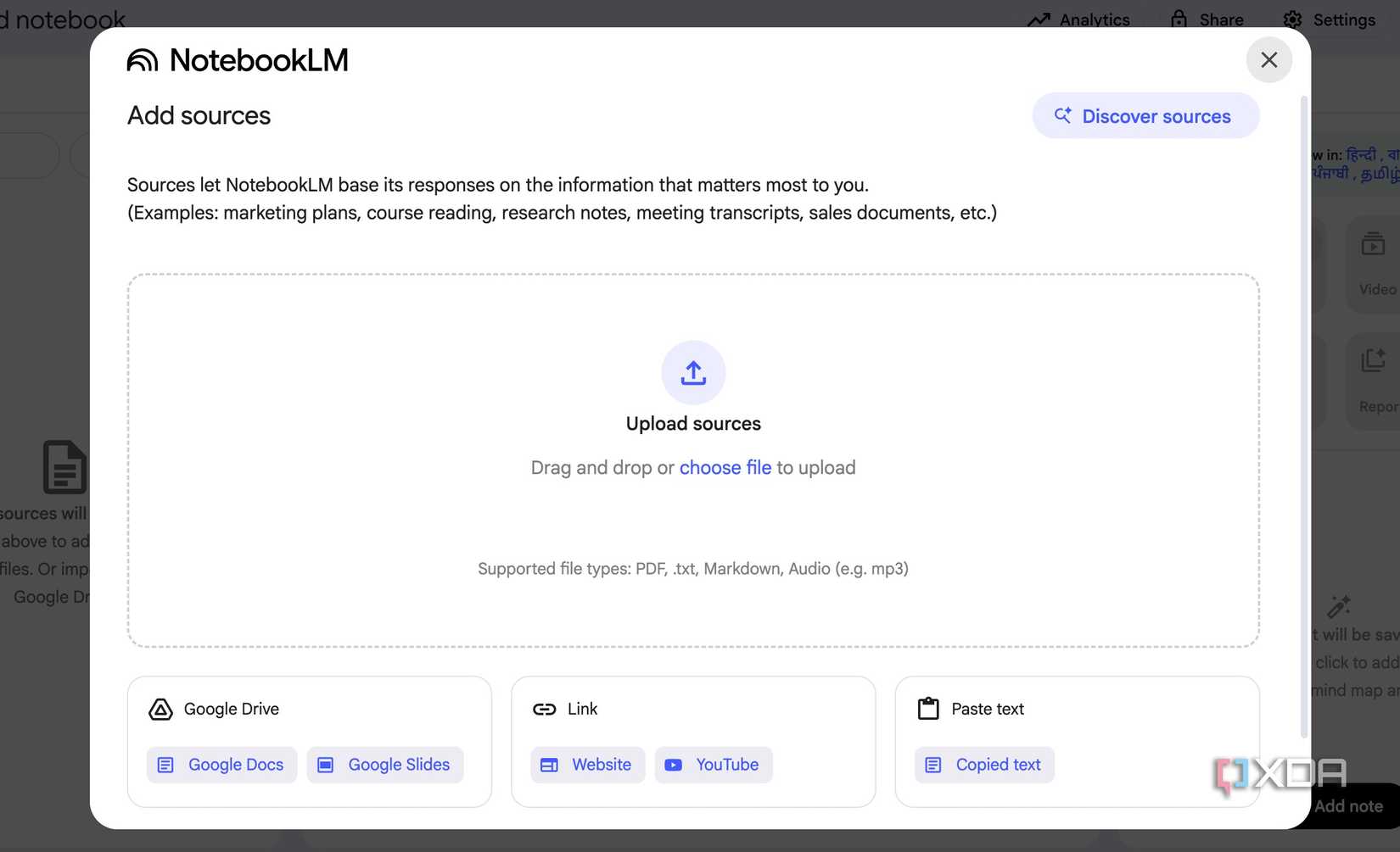 I added my project and meeting notes to NotebookLM and the results were ...