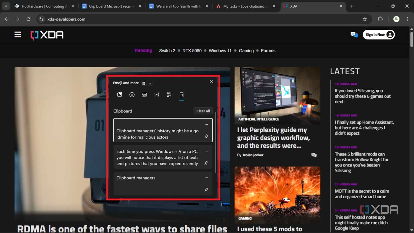 Love clipboard managers, but hate Microsoft's Recall? You might want to ...