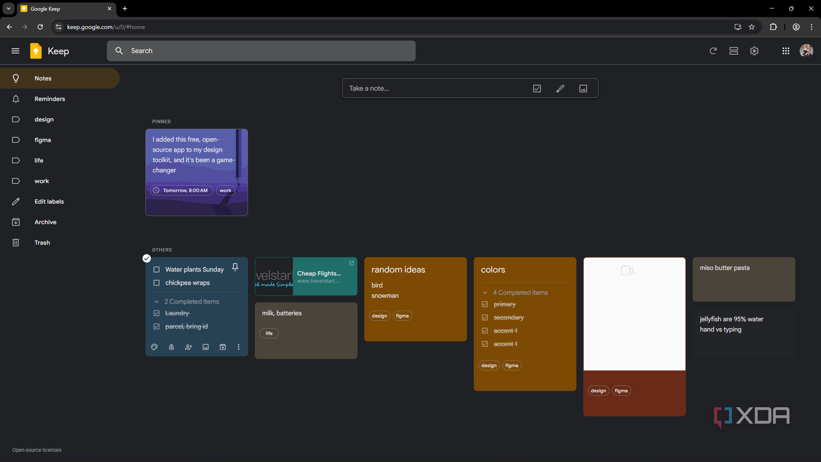 I paired Google Keep with Figma, and it fixed my project chaos
