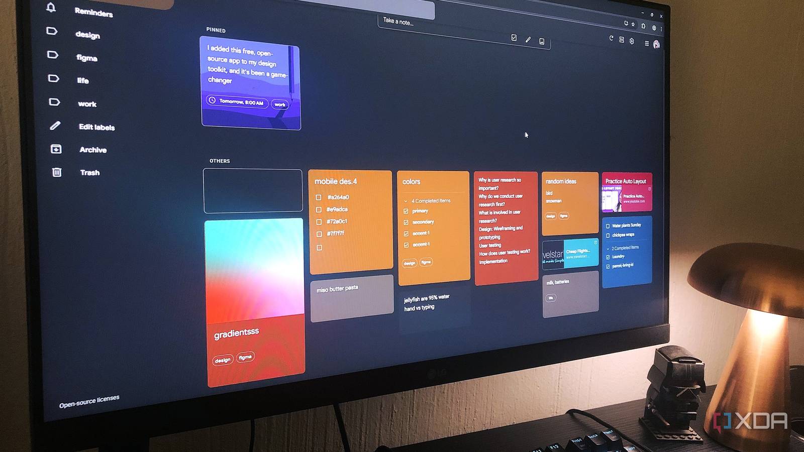 I paired Google Keep with Figma, and it fixed my project chaos