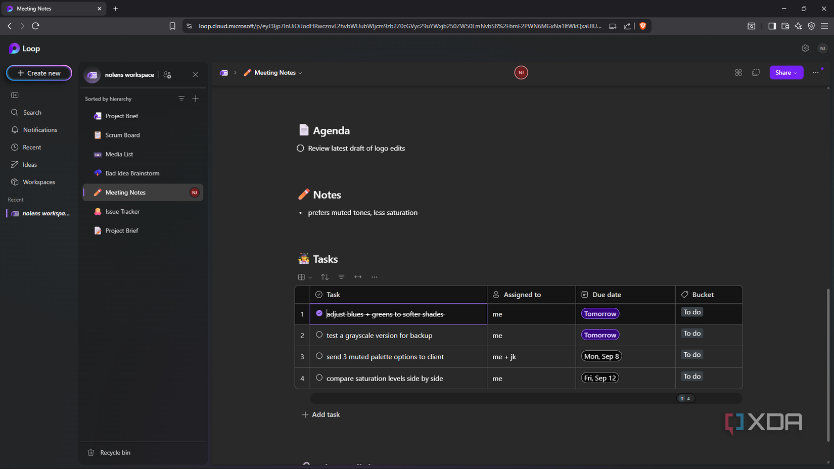 5 Microsoft Loop templates I use to manage all my personal projects