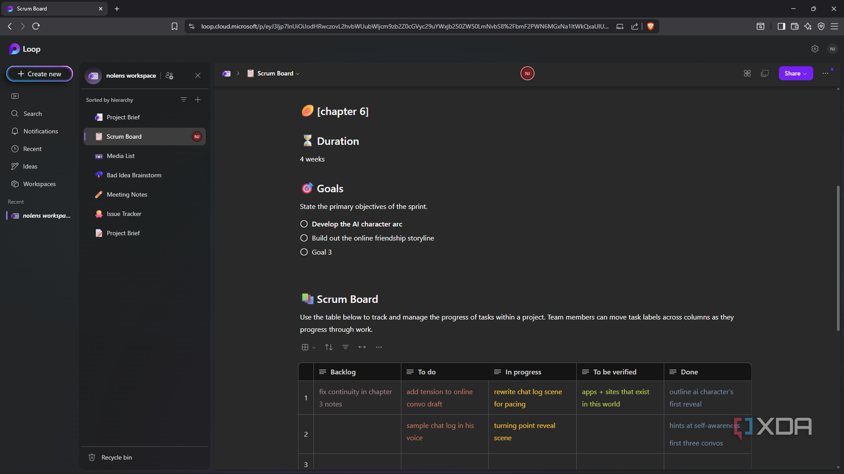 5 Microsoft Loop templates I use to manage all my personal projects