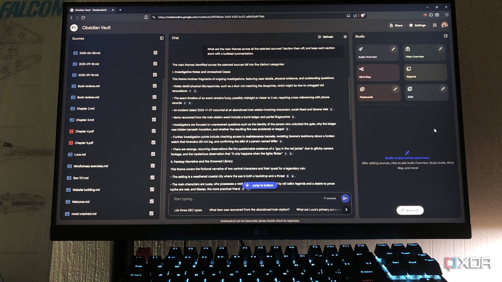 I fed my entire Obsidian vault into NotebookLM, and it created the ...