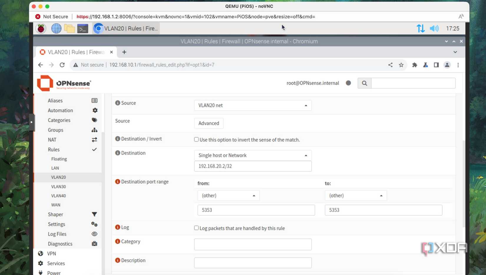 Your switch's management VLAN is sitting on the same network as your ...