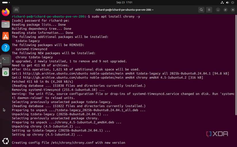 Using my own NTP server for precise time synchronization