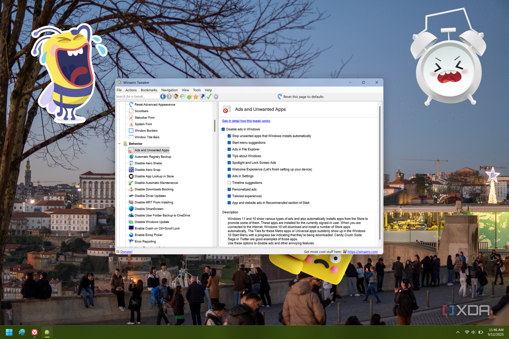 6 changes I made to Windows 11 with Winaero Tweaker