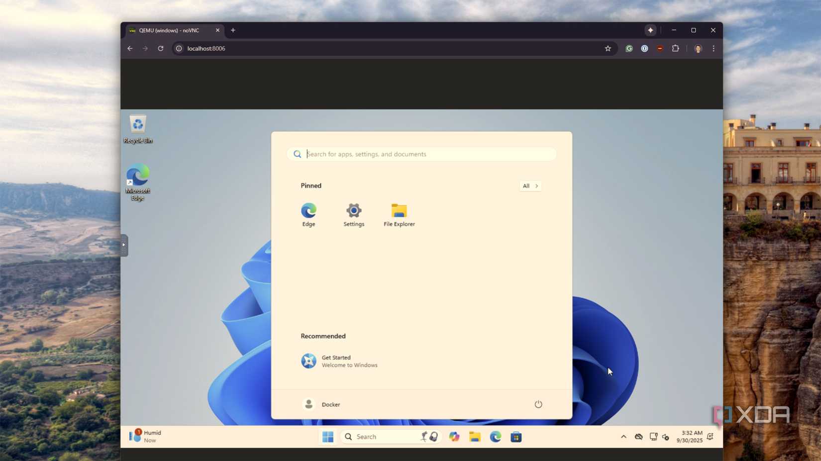 Running Windows 11 in a Docker container just because
