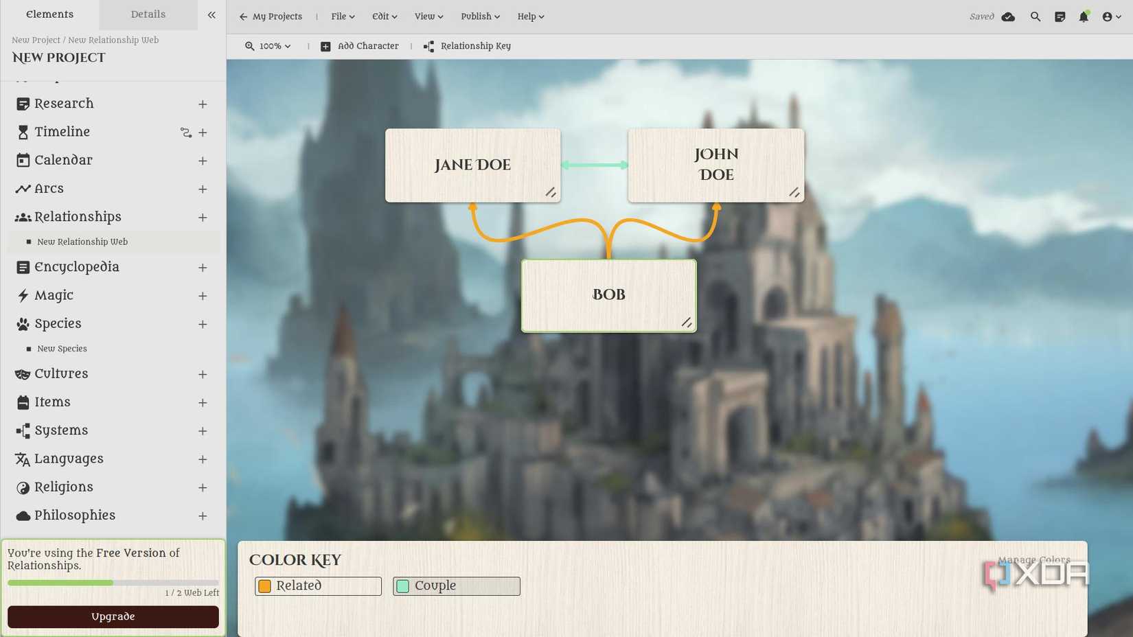This cloud-based writing app is the ultimate world-building tool