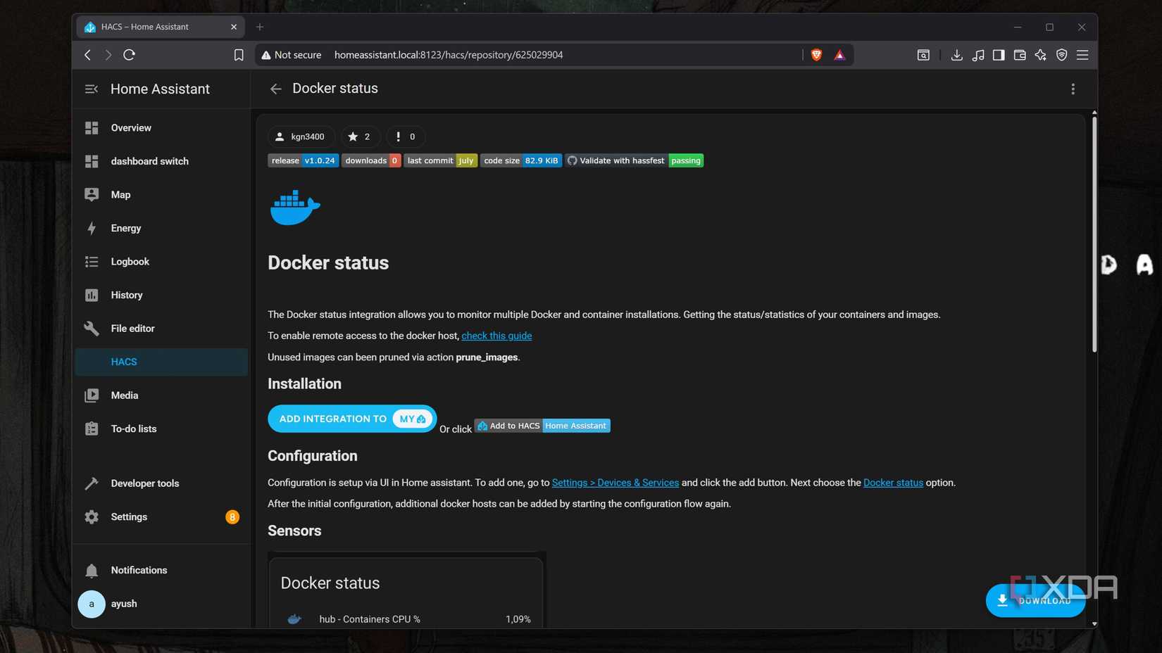 6 HACS integrations that combine my self-hosted services with Home Assistant